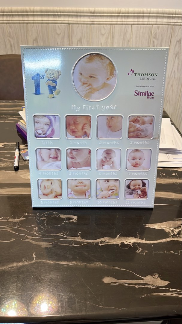 Thomson photo frame - my first year, Furniture & Home Living, Home ...