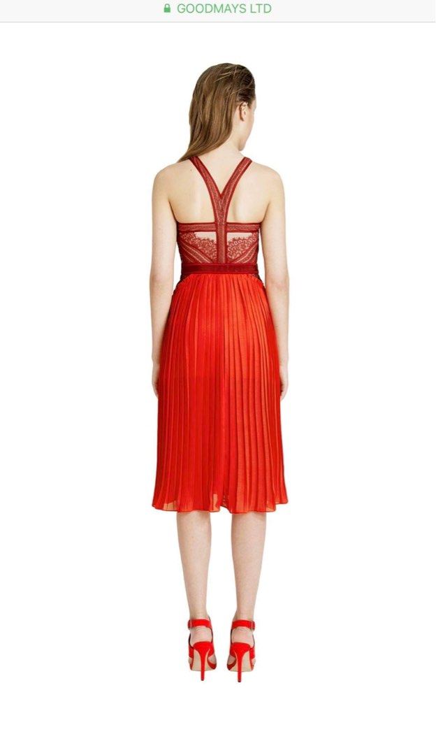 Three Floor Red Dress, Luxury, Apparel on Carousell