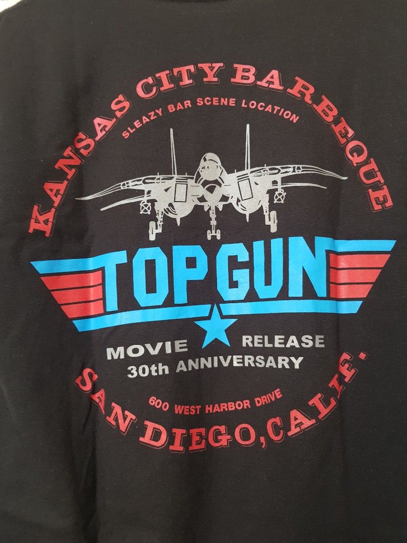 Top Gun 30th Anniversary Movie Tee, Men's Fashion, Tops & Sets, Tshirts ...