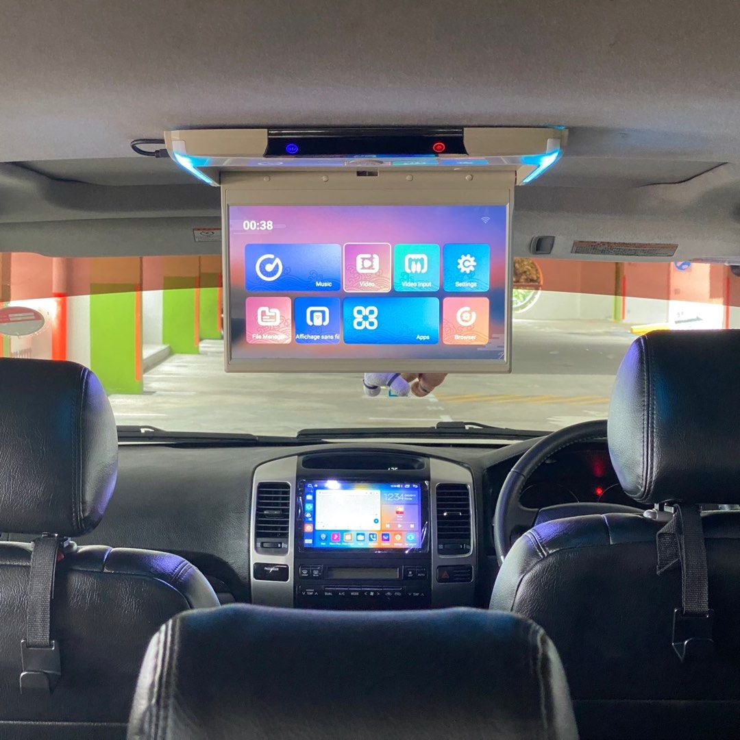 Toyota Prado Android I 9” I 360 camera I Android Roof monitor, Audio ...