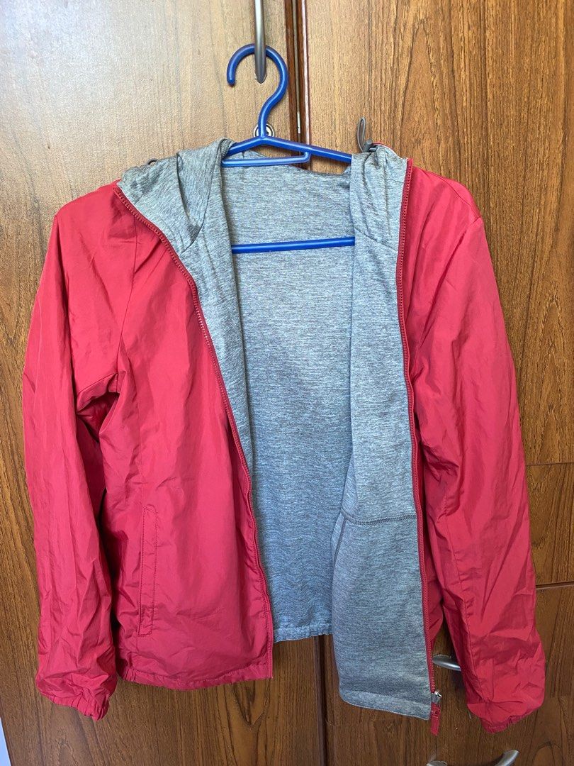 Uniqlo reversible jacket parka (reddish pink), Women's Fashion, Coats ...