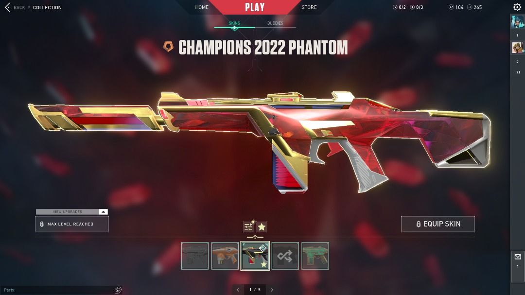 Valorant Account 5 Premiums | 1 Exclusive |1 Rare | Champions 2022 ...