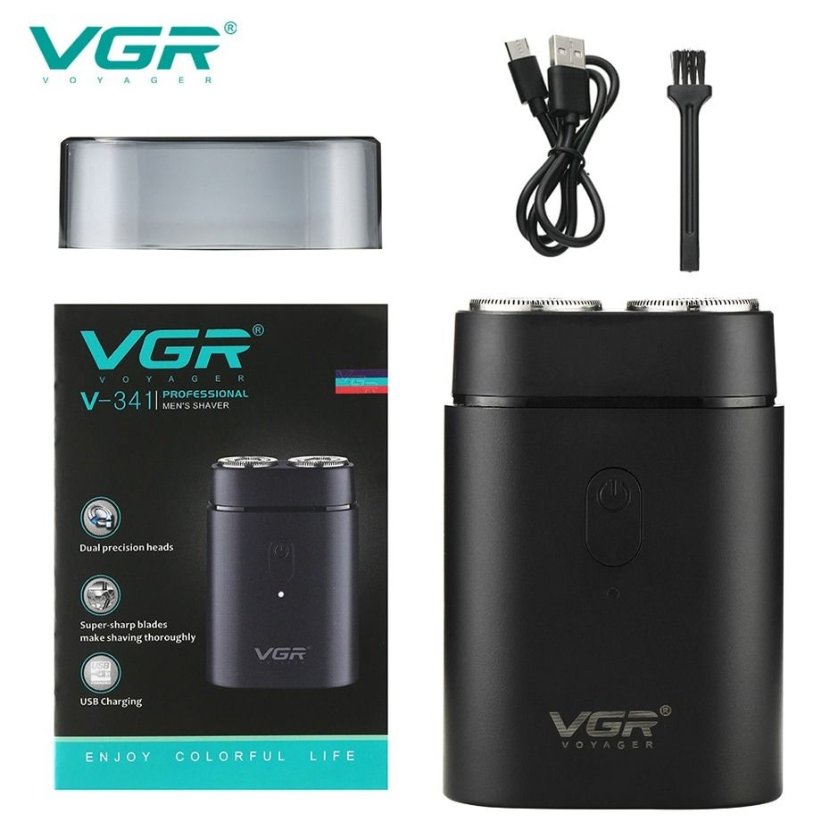 VGR Professional V-341 Men Shaver Rechargeable Waterproof Ultra Thin Blade Hair Beard Shaving ...