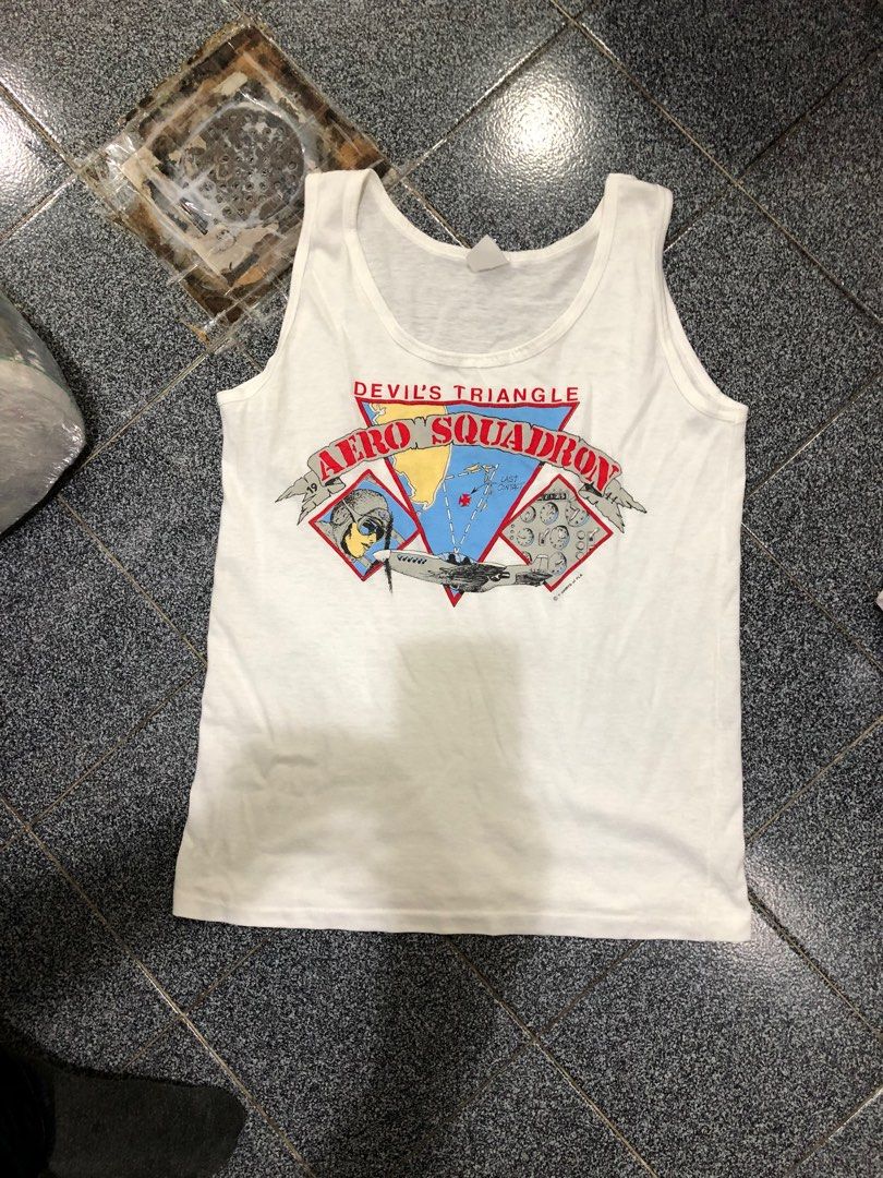 Vintage 50/50 usa Singlets, Men's Fashion, Activewear on Carousell