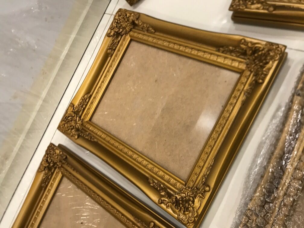 Vintage Gold Tone Baroque Photo Frame set, Furniture & Home Living ...