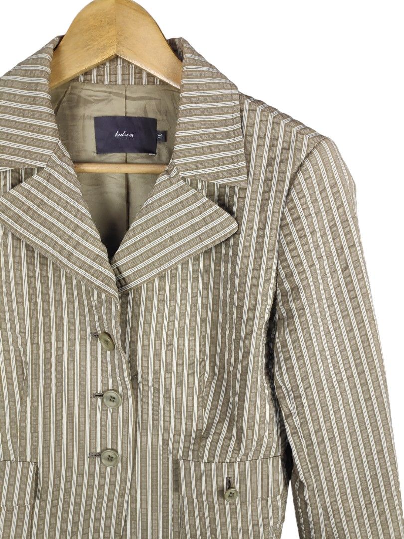 Vintage Kulson Berlin Seer Sucker Suit Jacket, Women's Fashion, Coats ...