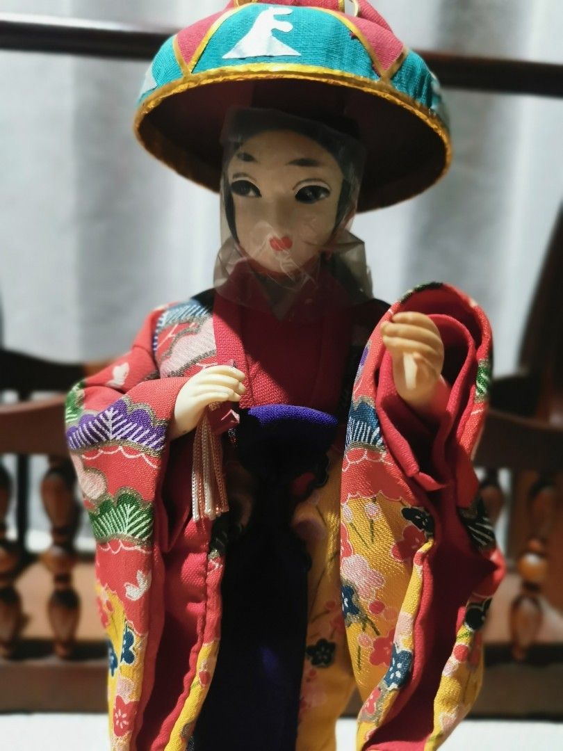 Vintage Ryukyu Japanese Geisha Doll w Dome Hats, Hobbies & Toys ...