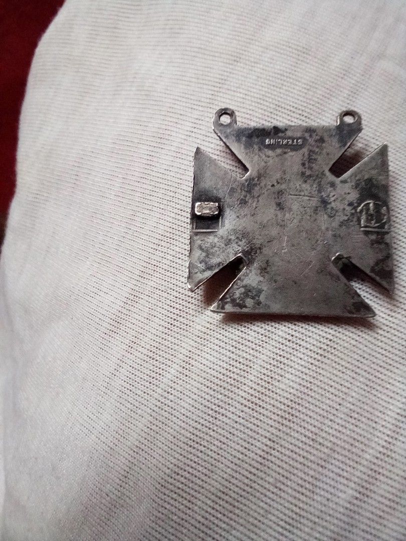 Vintage Chinese lucky charm silver swastika and skull sterling silver ...