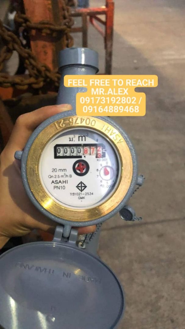 Water Meter with Maynilad Calibration Specs: 3/4”, Commercial ...