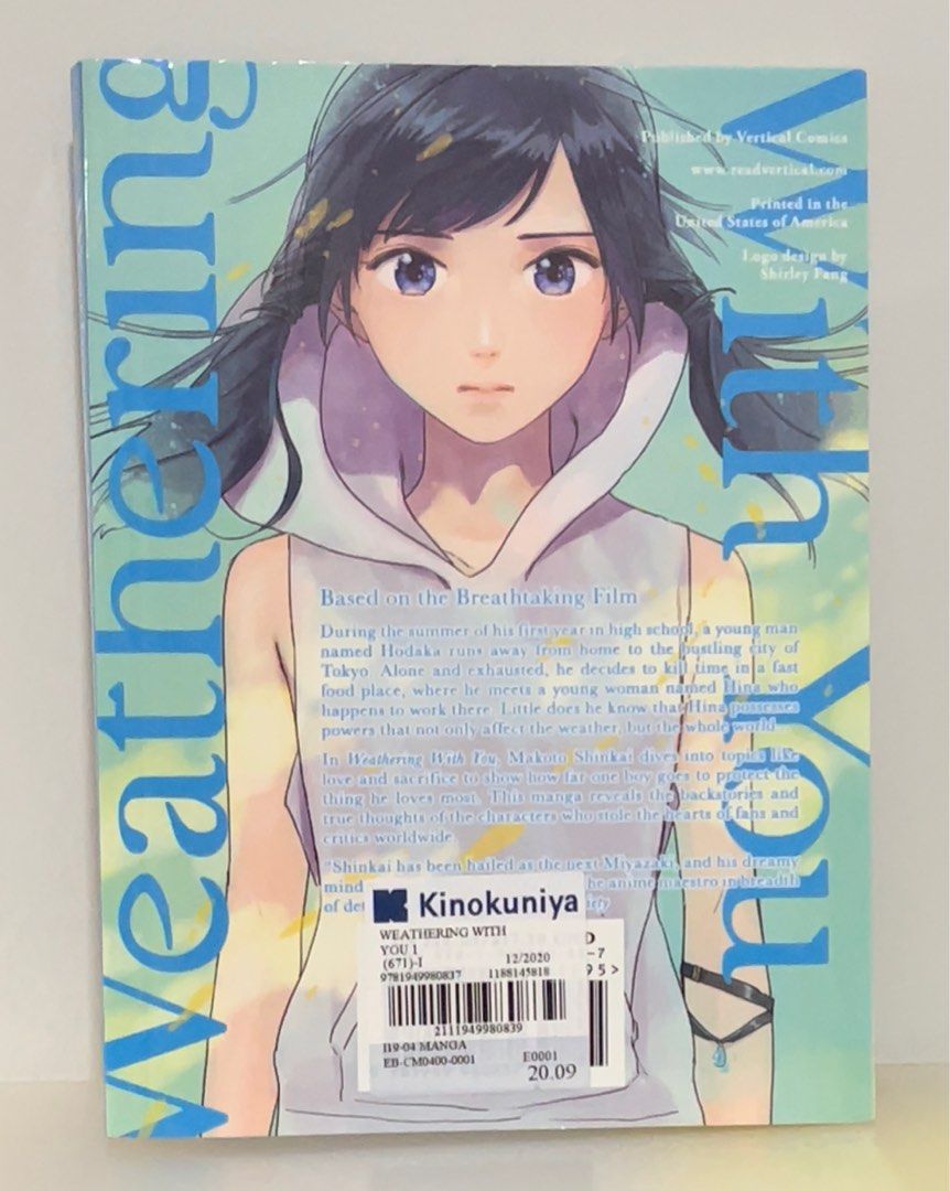 weathering with you vol 1 manga, Hobbies & Toys, Books & Magazines ...