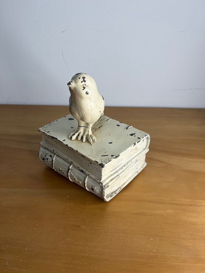 White Bird ceramic book end home decor display vintage, Furniture ...