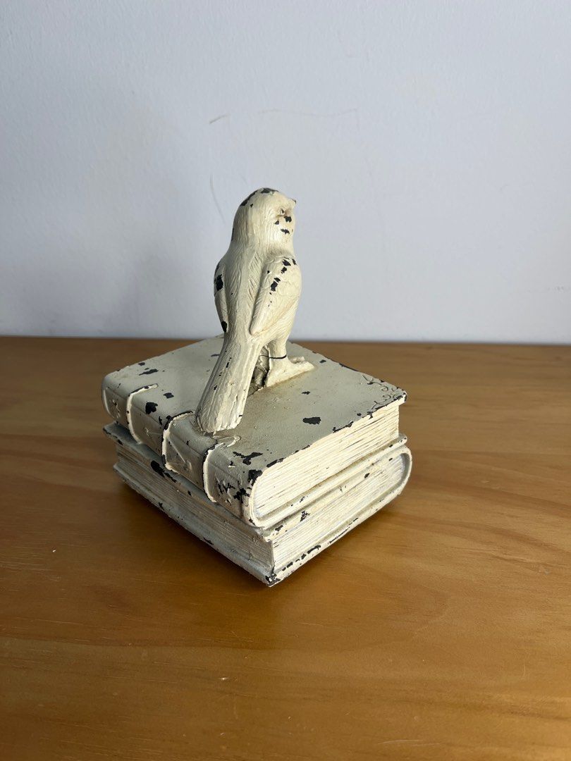 White Bird ceramic book end home decor display vintage, Furniture ...