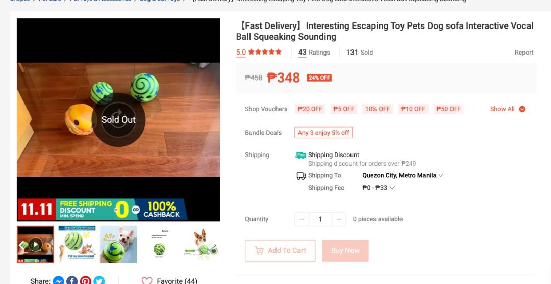 Wobble Wag Giggle Ball Bootleg Toy, Pet Supplies, Homes & Other Pet ...