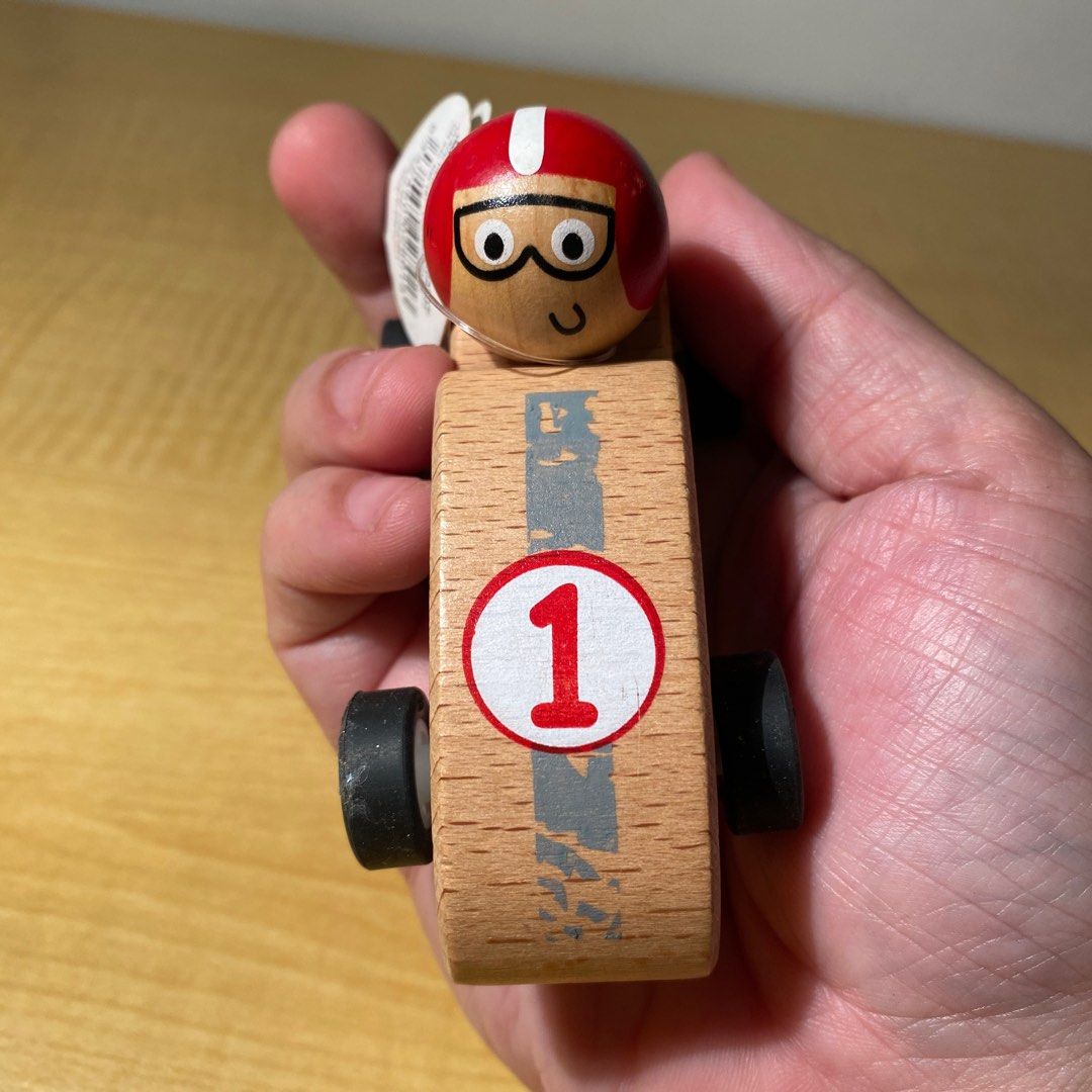 Wooden pull back rafe car, Hobbies & Toys, Toys & Games on Carousell