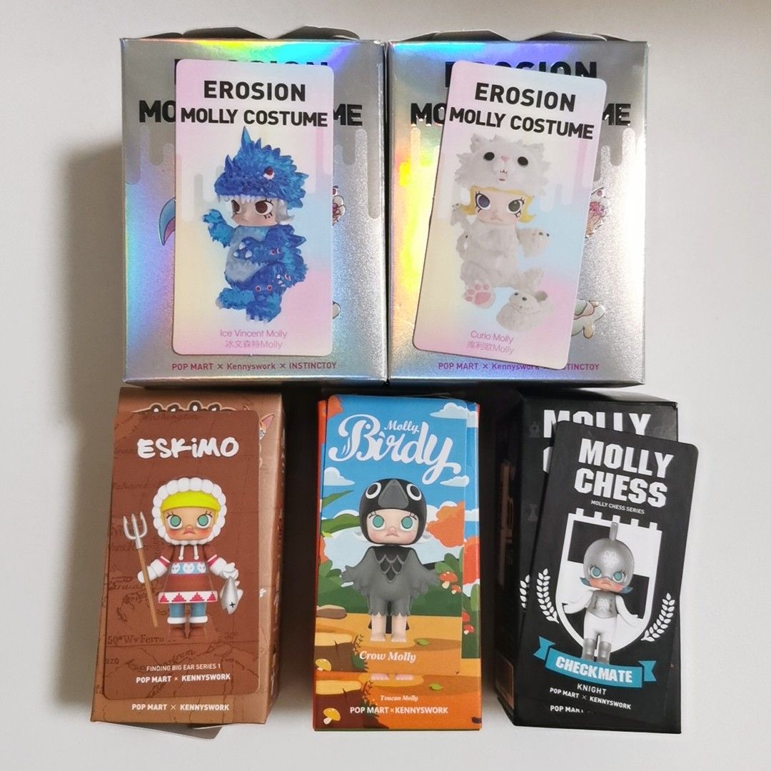WTS - POPMART Molly Erosion Molly Costume - Ice Vincent Molly / Curio ...