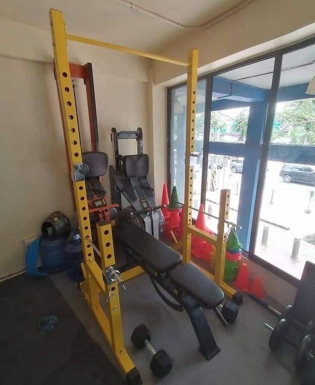 Yellow Half Rack Home Gym Exercise SALE SALE SALE, Sports Equipment ...