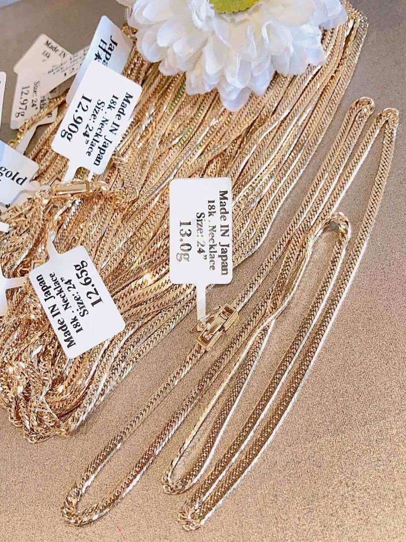 YG Chain Made in Japan K18, Women's Fashion, Jewelry & Organizers ...