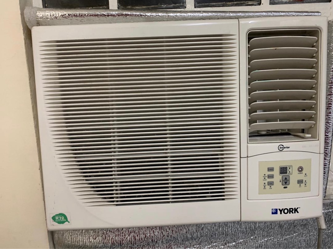 YORK 1.5hp inverter window type aircon, TV & Home Appliances, Air ...