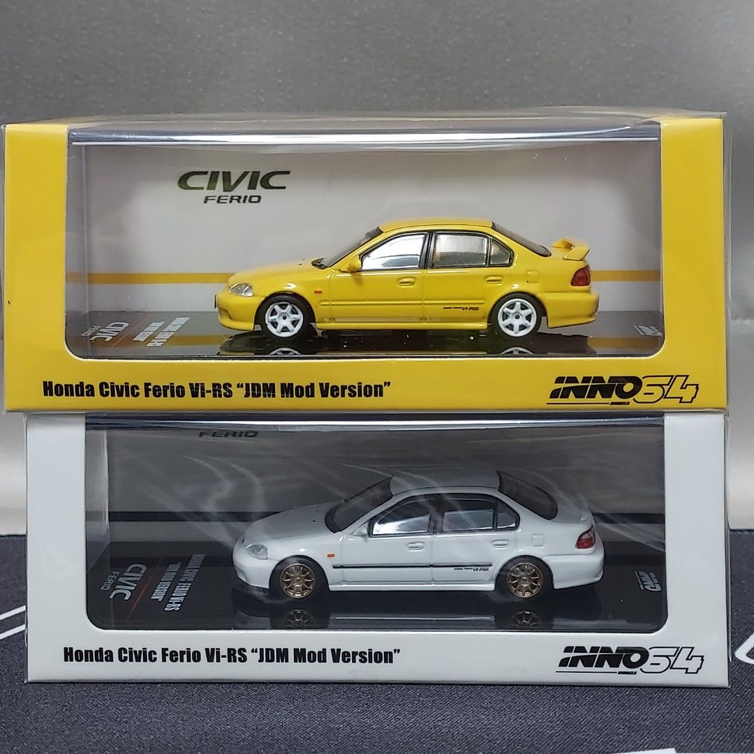 1/64 Honda Civic EK4 Ferio Vi-RS "JDM Mod Version" championship white ...