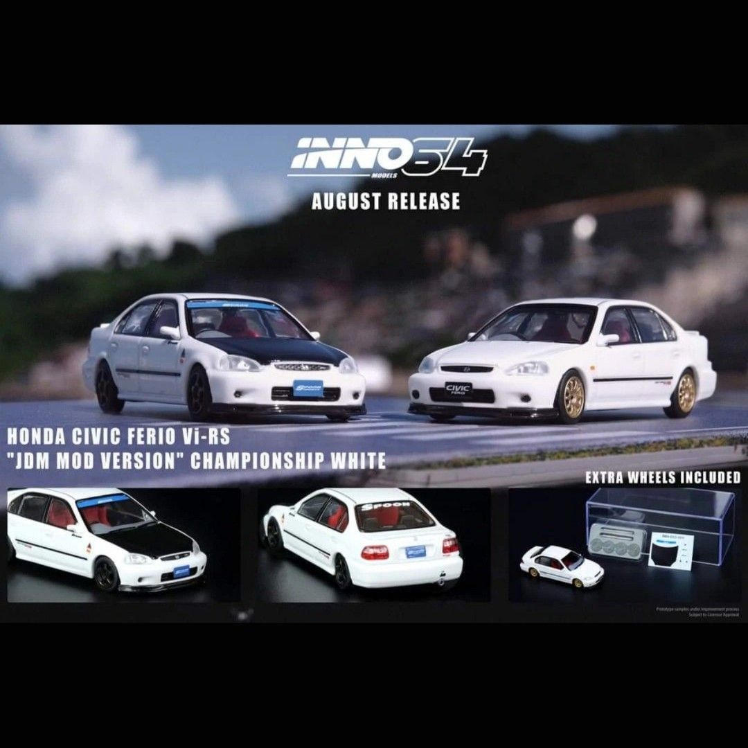 1/64 Honda Civic EK4 Ferio Vi-RS "JDM Mod Version" championship white ...