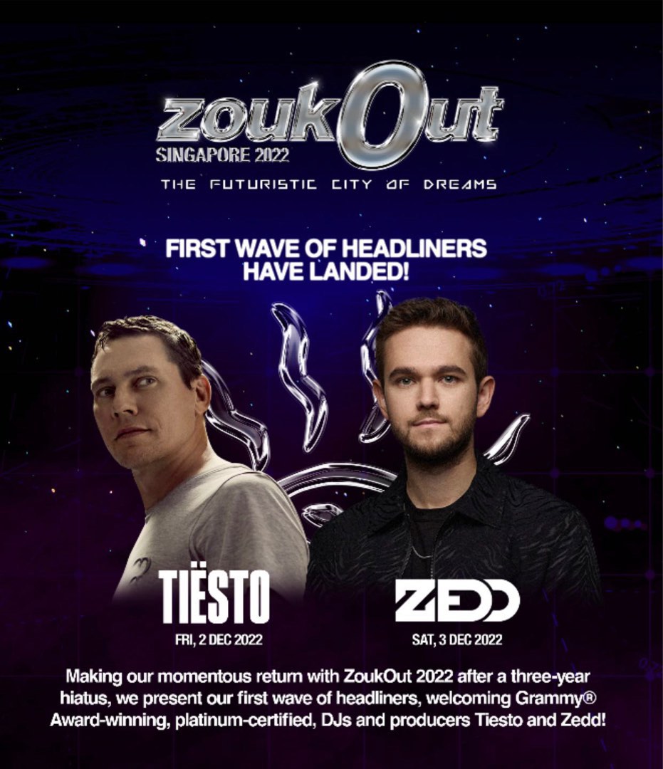1 x ZoukOut General Ticket(2 Days) - 2 & 3 Dec, 2022 , Tickets ...