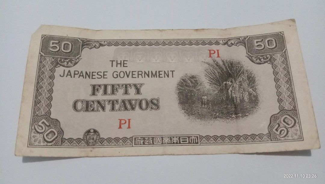 50 Centavos Japanese Occupation Philippine banknotes,50 each, Hobbies ...