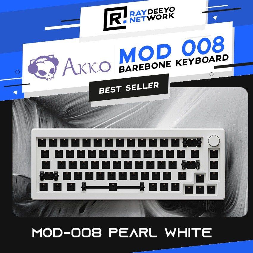 AKKO Mod 008 Pearl White, Computers & Tech, Parts & Accessories ...