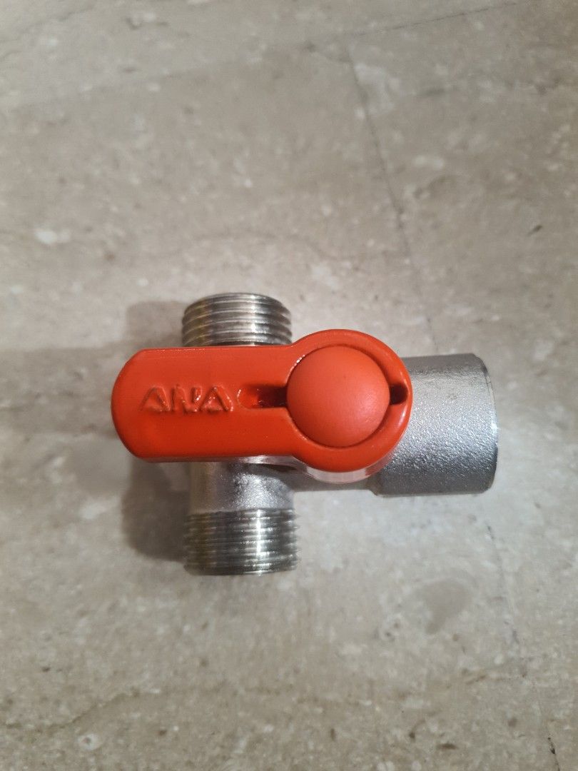 ANA - 3 way stainless steel ball valve, Furniture & Home Living, Home Improvement & Organisation ...