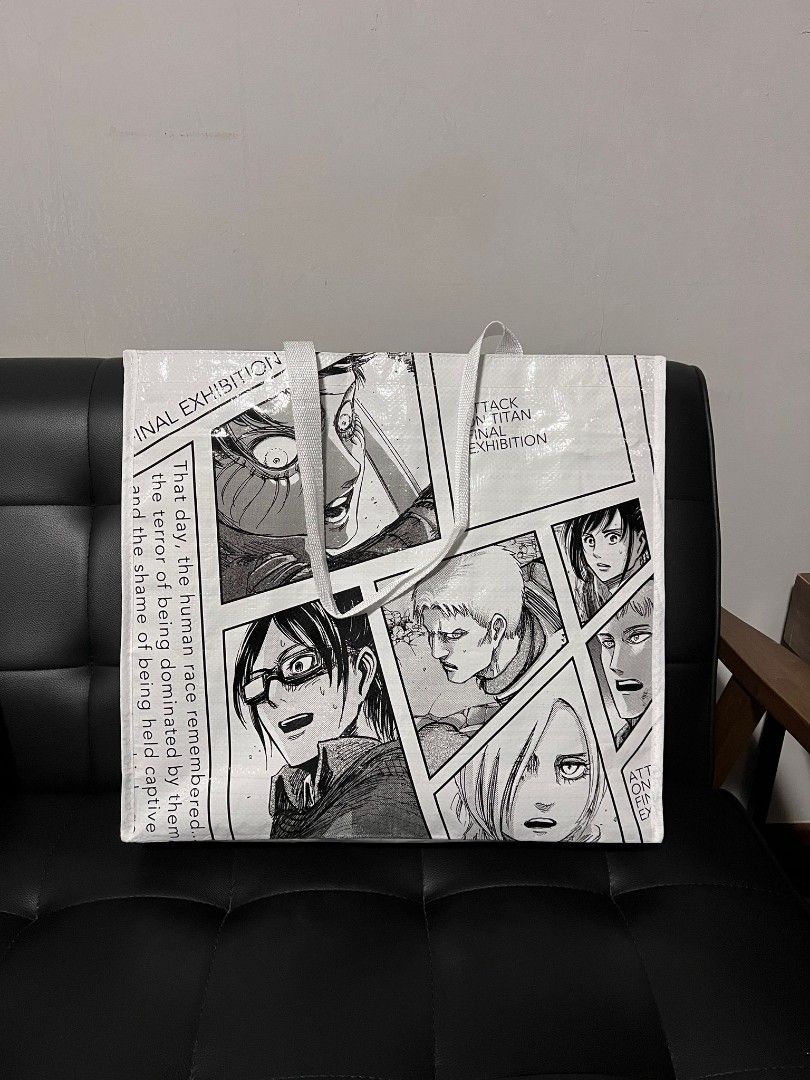 Attack of Titans AOT Limited Edition Tote Bag, Hobbies & Toys ...