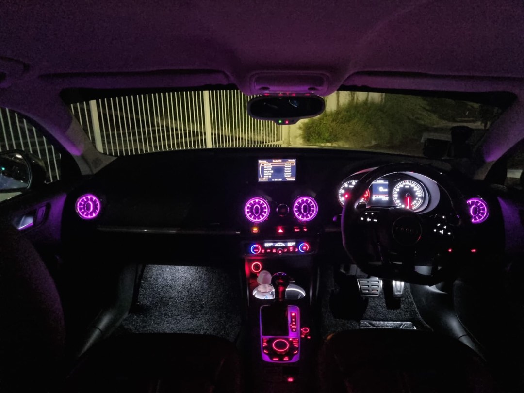 AUDI Aircon Vent Ambient Lighting LED 64 Colours for A3,S3,RS3,Q2,TT ...