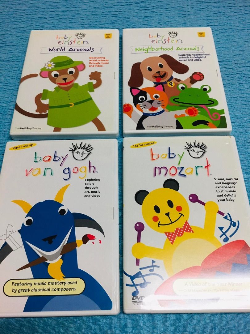 Baby Einstein DVD Set ( 4 DVDs) with free book, Babies & Kids, Infant ...