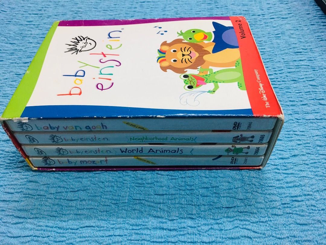 Baby Einstein DVD Set ( 4 DVDs) with free book, Babies & Kids, Infant ...