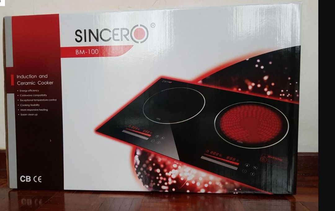 BM-100 Dual Intelligent Electric Induction & Ceramic Cooker, Furniture ...