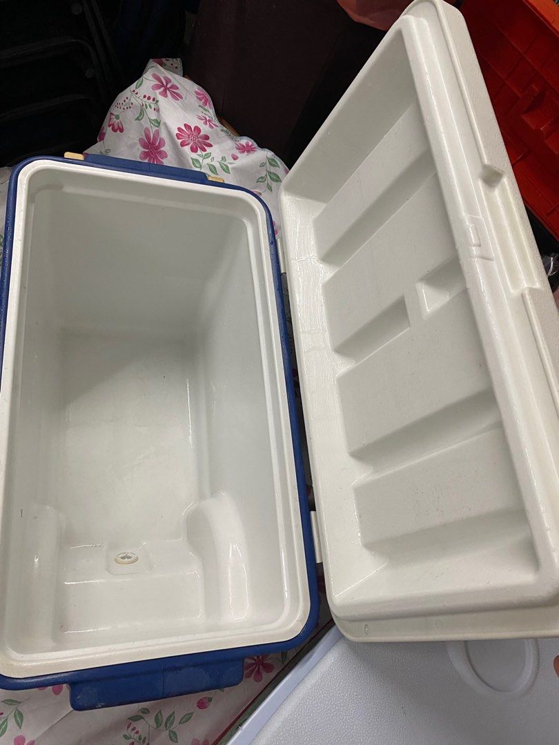 60L Coleman Cooler Box with Wheels Ice Box/ Cooler Box/ Beer Beverage ...