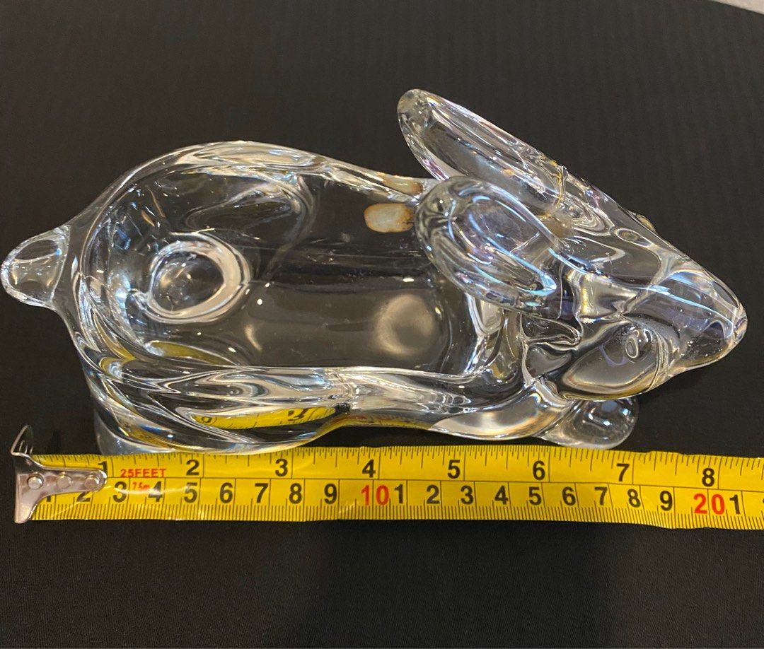 Bunny glass art display made in Japan, Furniture & Home Living, Home ...