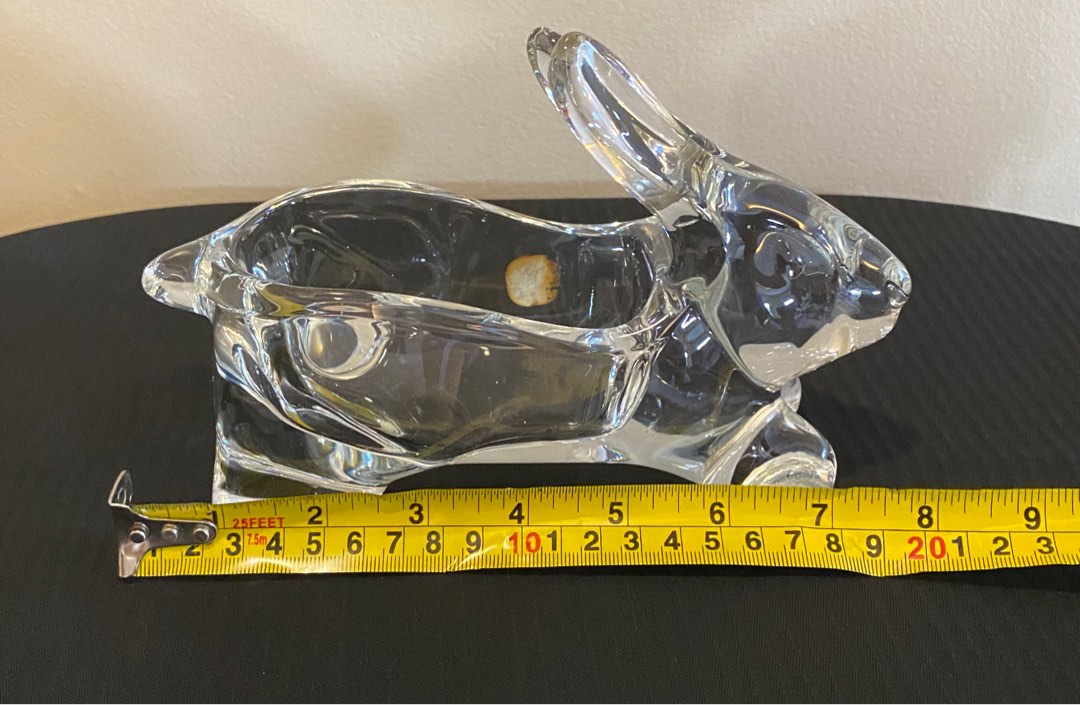 Bunny glass art display made in Japan, Furniture & Home Living, Home ...