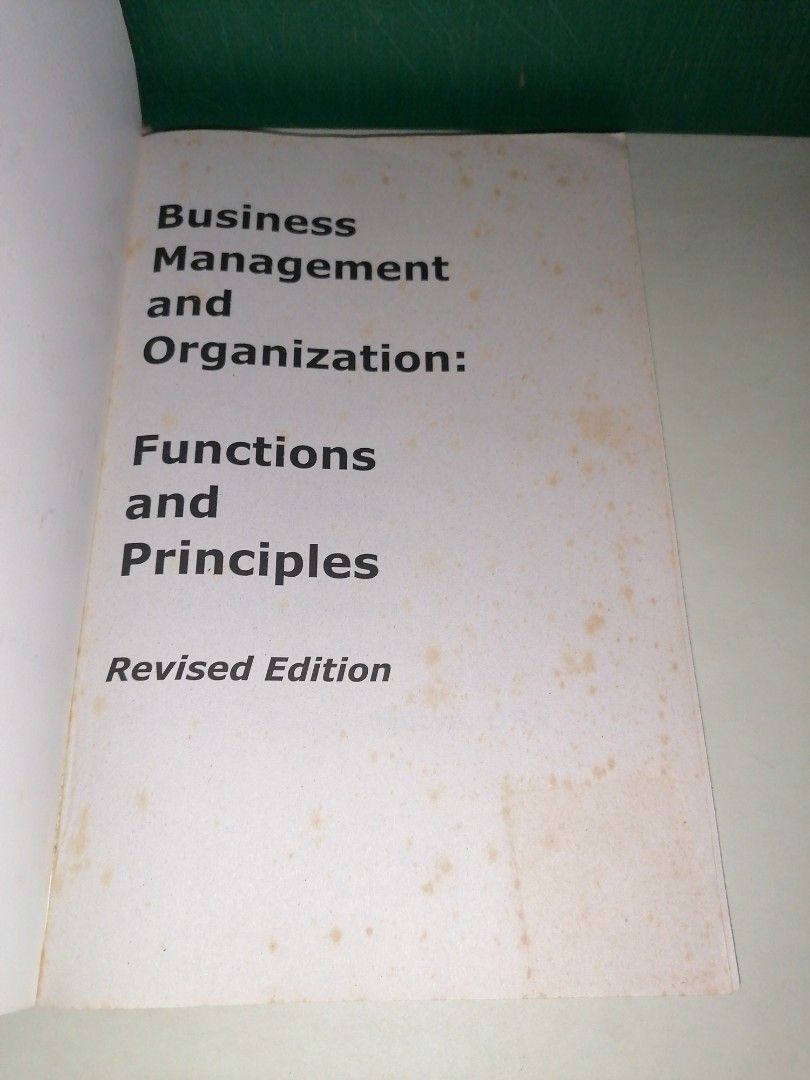 Business Management and Organization: Functions and Principles, Hobbies ...