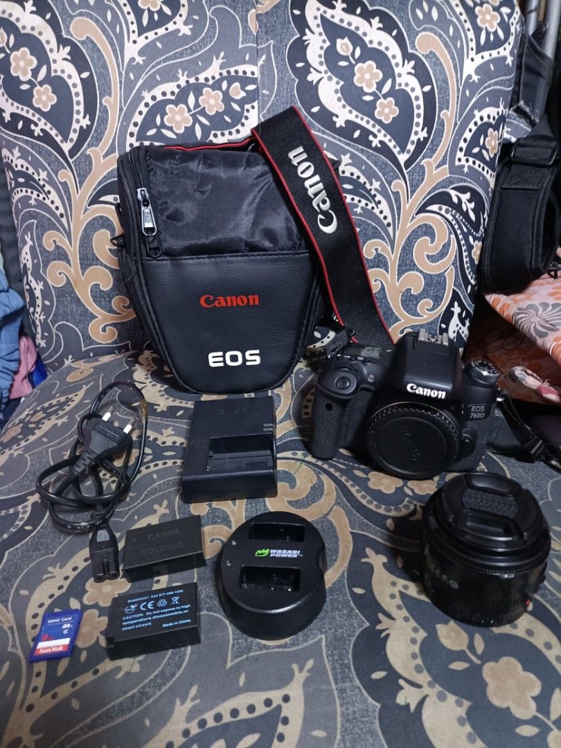 Canon 760d Body DSLR Wifi Touchscreen Flipscreen With Freebies ...