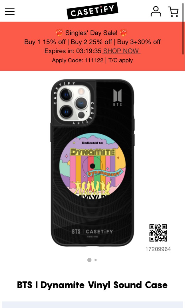 Casetify DYNAMITE BTS (Authentic w/ receipt), Mobile Phones & Gadgets, Mobile & Gadget ...