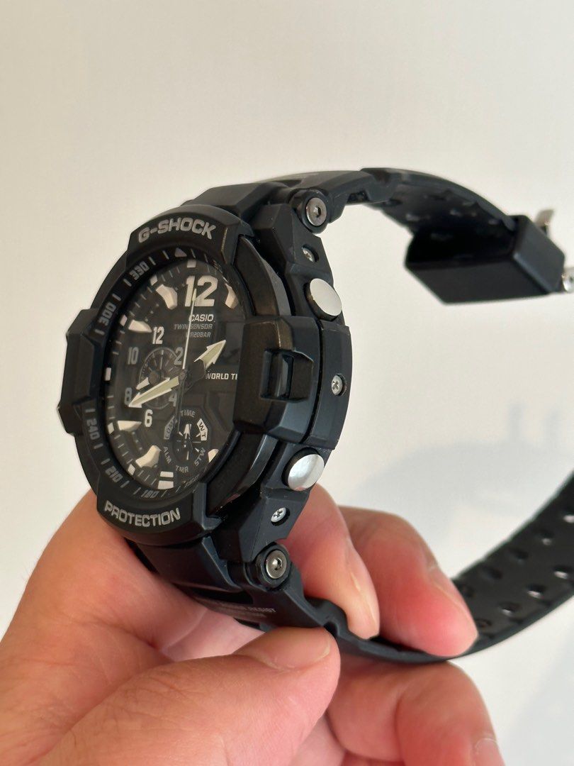 Casio G-shock GA-1100 / 5441 Black, 名牌, 手錶 - Carousell