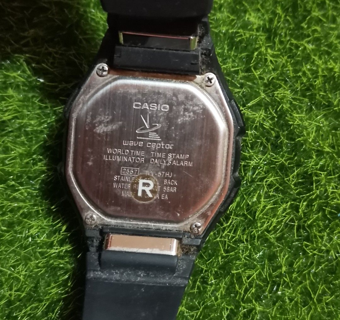 CASIO WAVE CEPTOR 2557 WV-57HJ WORLD TIME TIME STAMP ILLUMINATOR DAILY ...