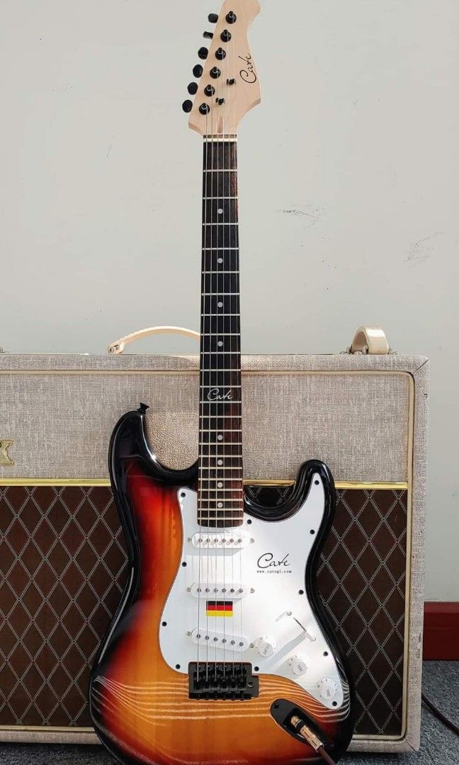 Cate QM-E02 Electric Guitar - Sunburst, Hobbies & Toys, Music & Media ...
