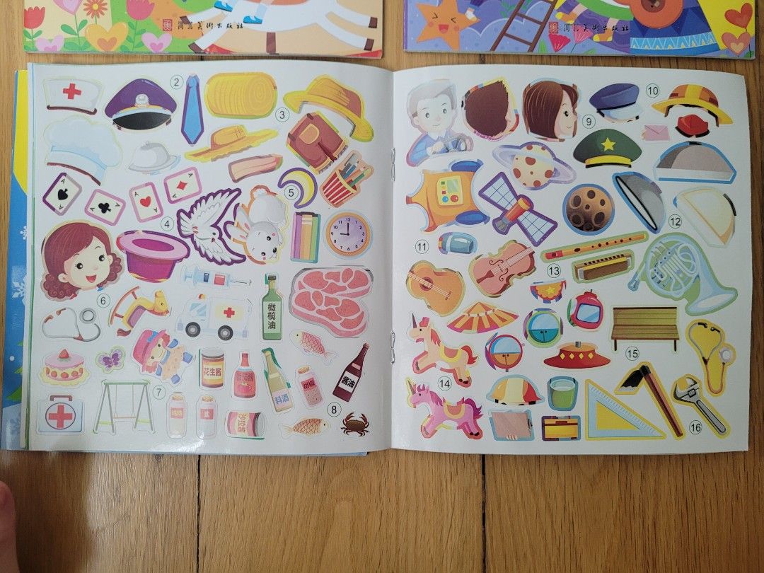 Chinese Sticker Books (18 Books), Hobbies & Toys, Books & Magazines ...