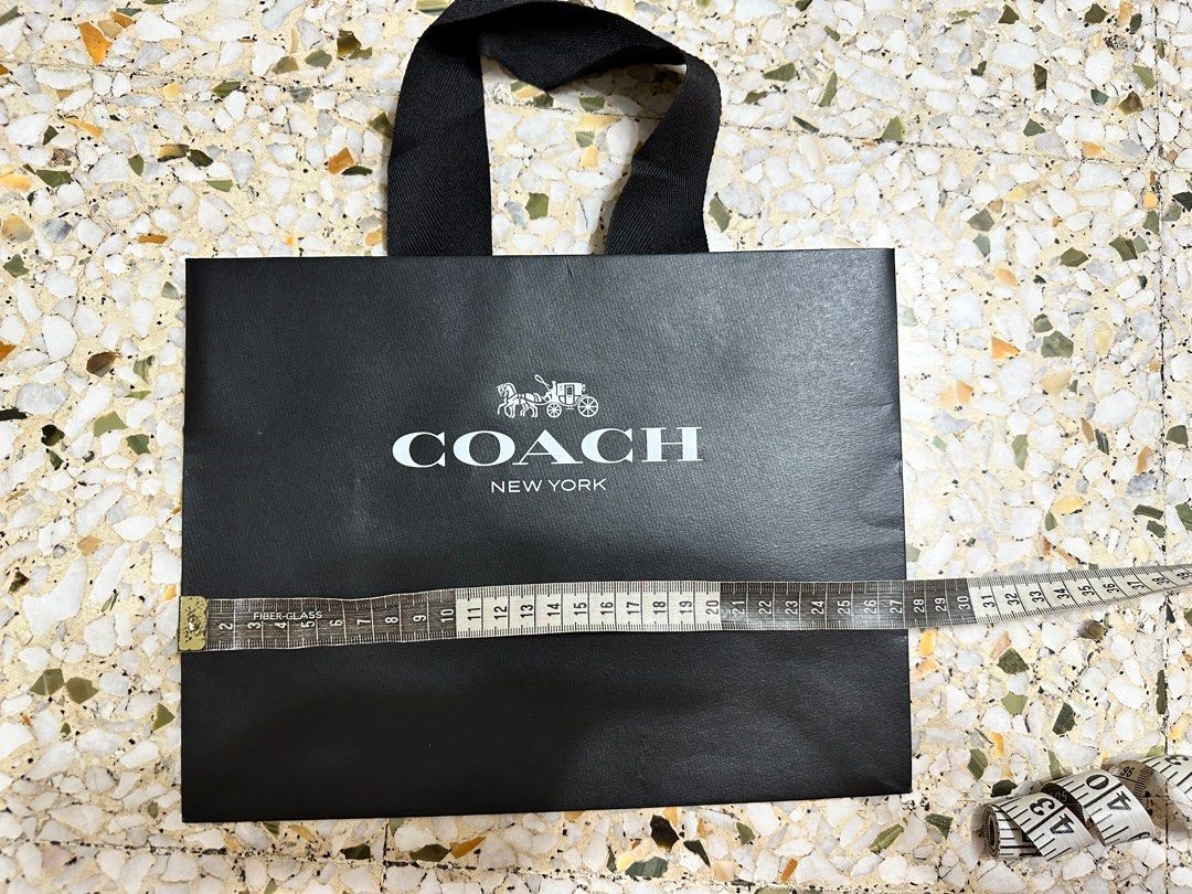 Coach paper bag, Luxury, Accessories on Carousell