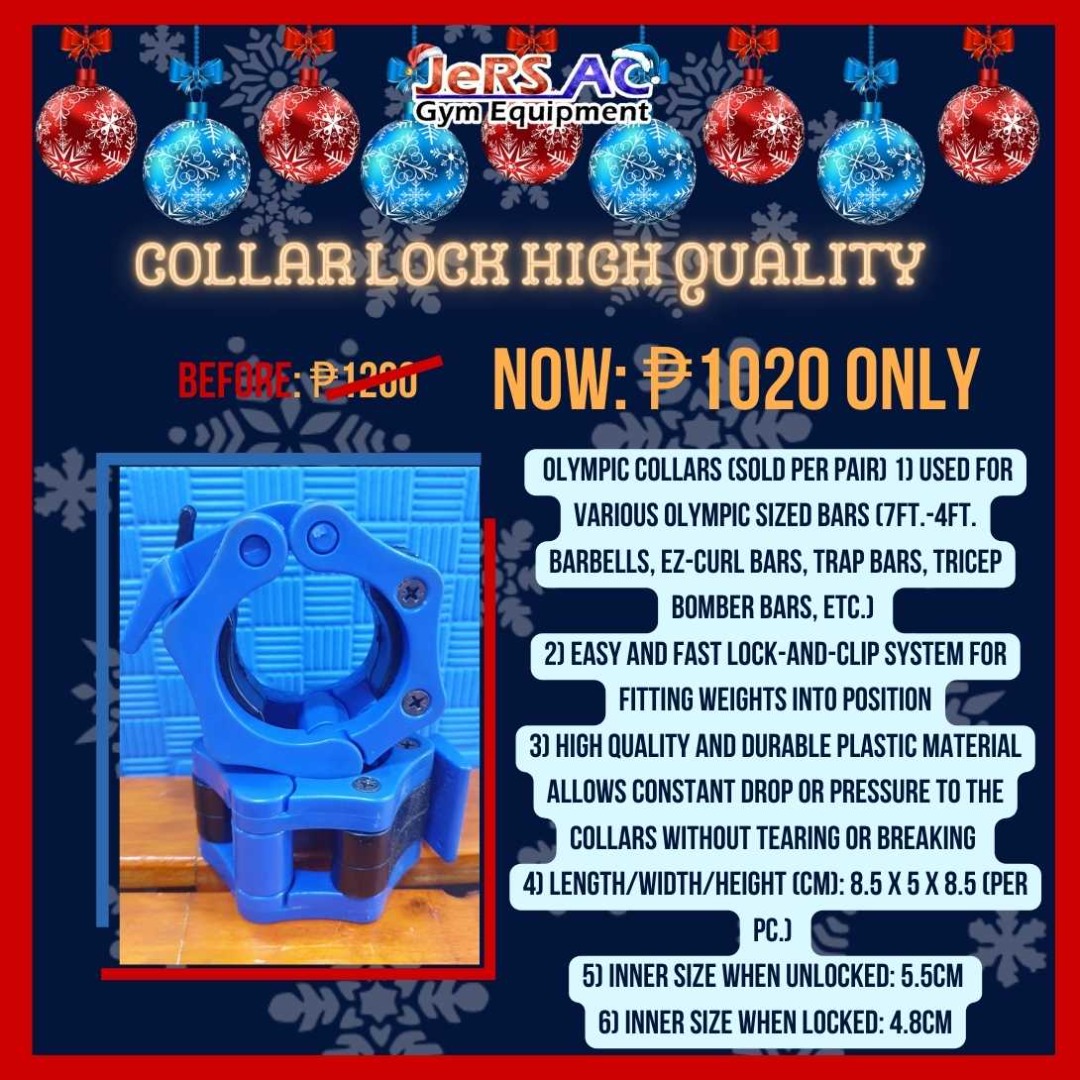 Collar Lock High Quality, Sports Equipment, Exercise & Fitness, Weights ...