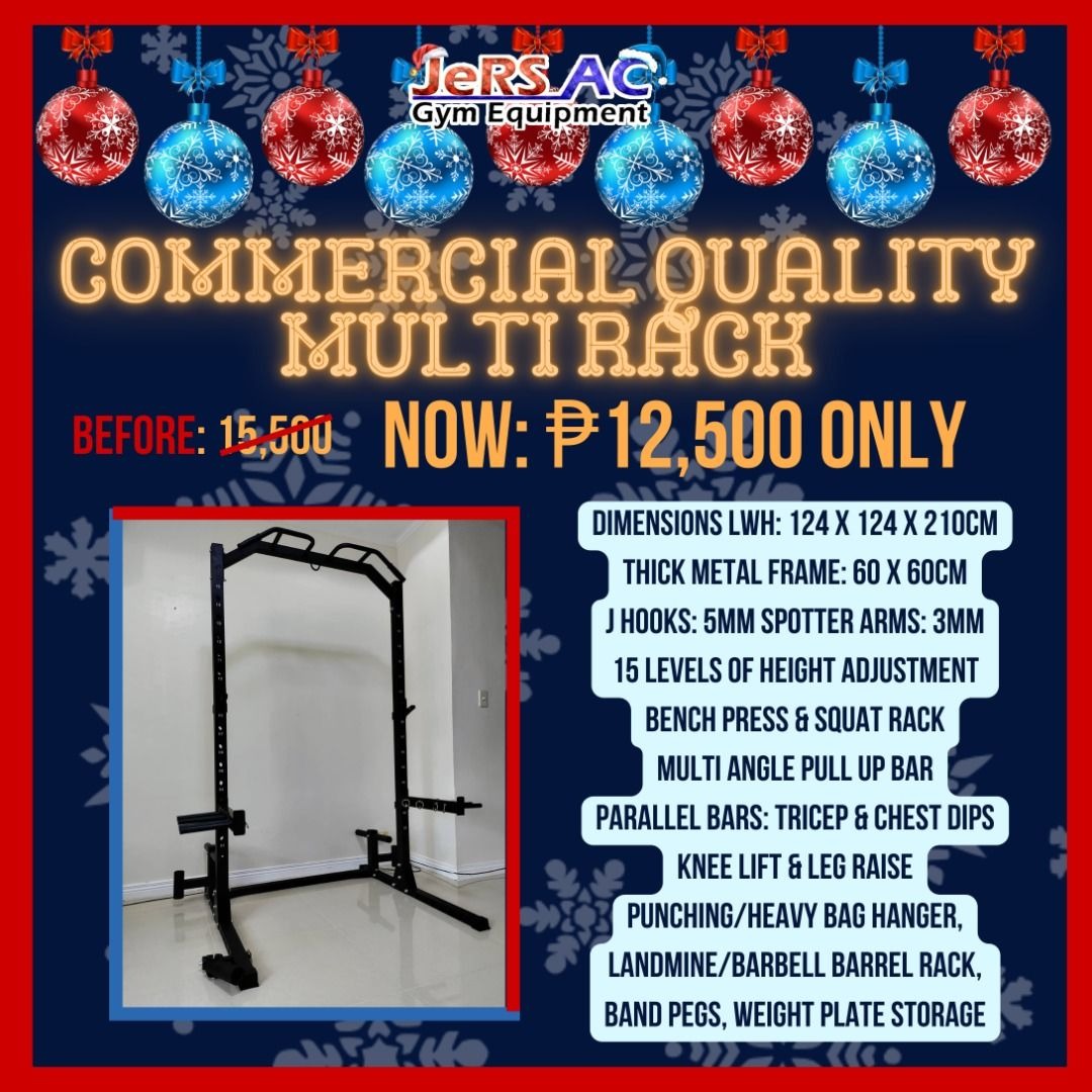 Commercial quality multi rack, Sports Equipment, Exercise & Fitness ...