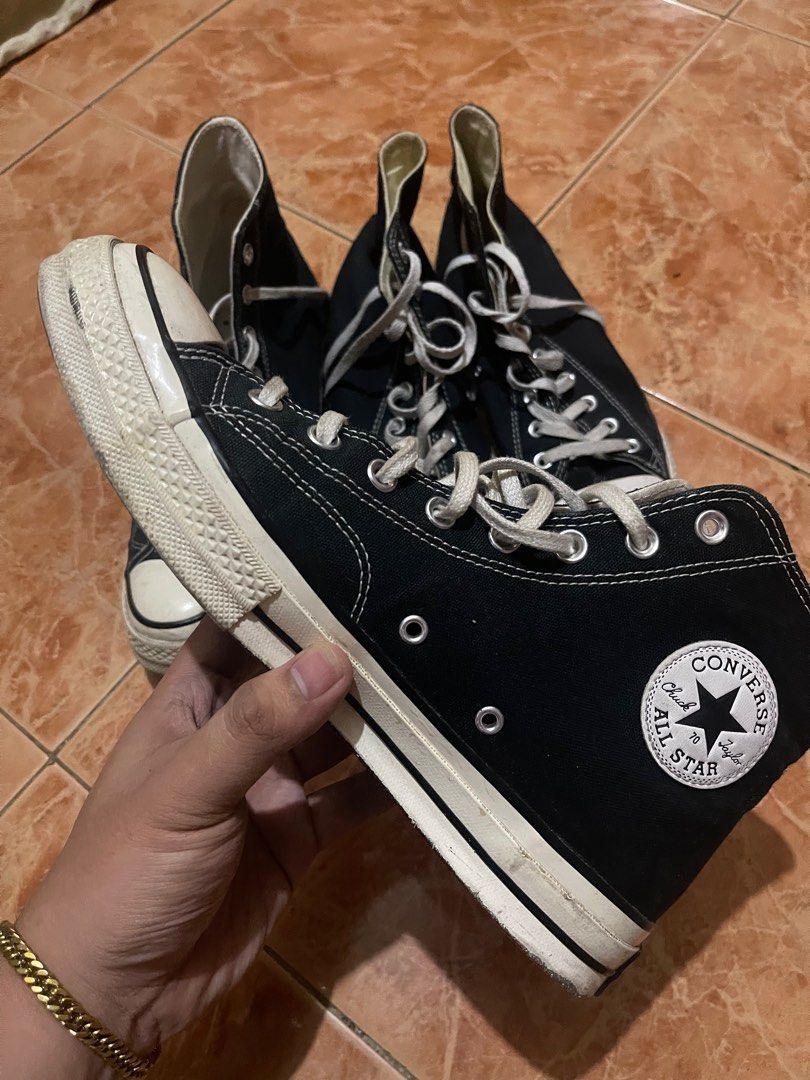Converse Chuck 70s (Black - Highcut - 10UK), Men's Fashion, Footwear ...
