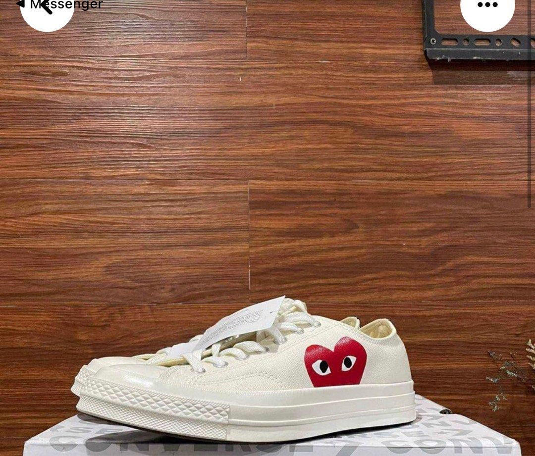 converse x CDG, Men's Fashion, Footwear, Sneakers on Carousell