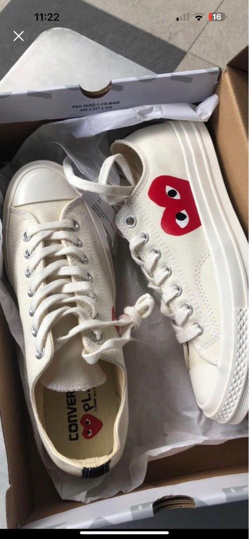converse x CDG, Men's Fashion, Footwear, Sneakers on Carousell