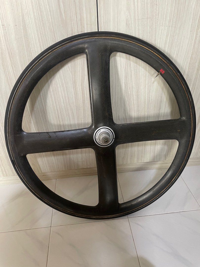 Corima 4 spoke carbon wheel (Rear), Sports Equipment, Bicycles & Parts ...
